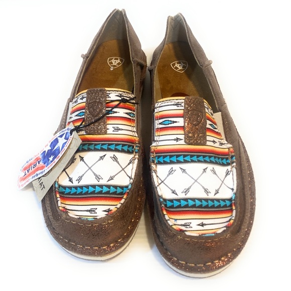 Ariat | Shoes | Ariat Womens Cruiser Slipon Shoes Rose Gold Aztec Arrow ...